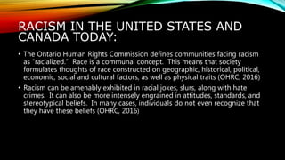 Racism today holding us back from moving forward power point | PPTX