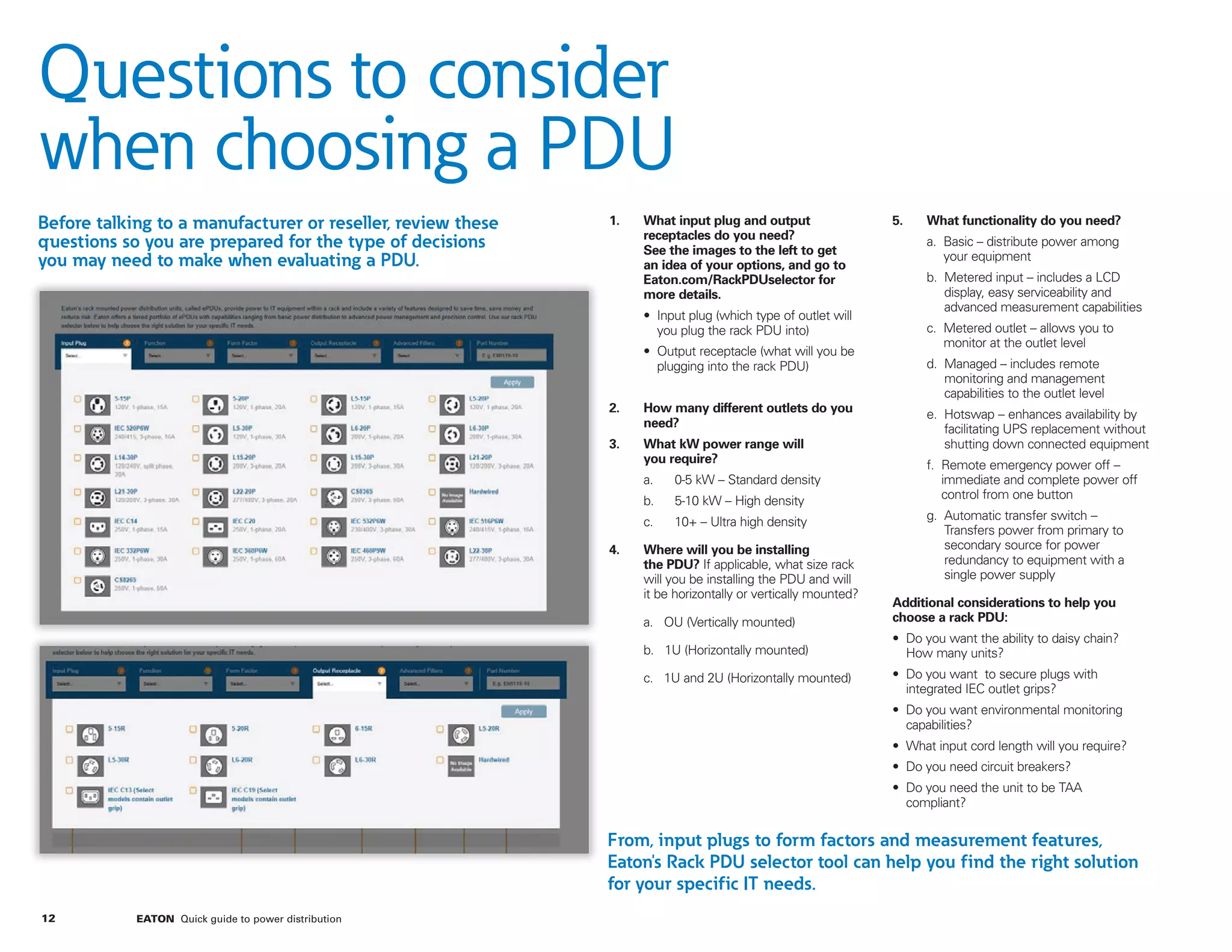 Rack pdu-handbook | PDF
