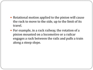 Rack and pinion | PPTX