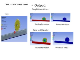 Rack and pinion analysis | PPT