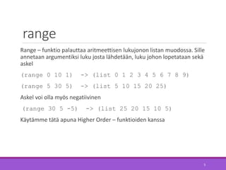 Racket MOOC viikko 5 | PPT