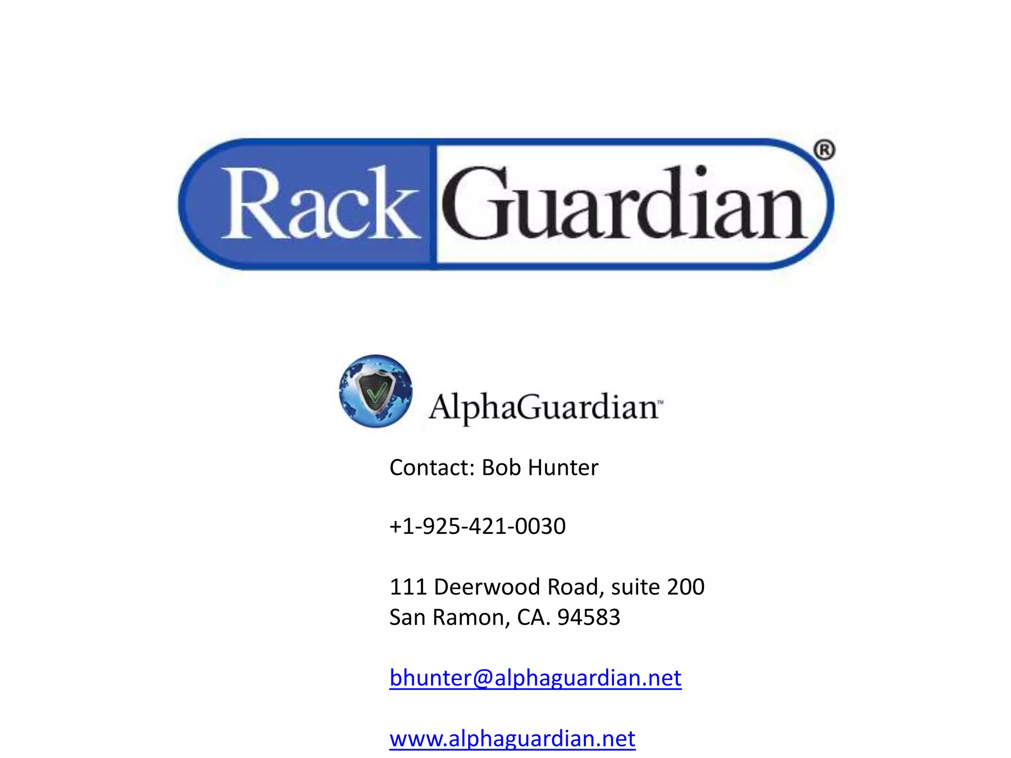 RackGuardian from AlphaGuardian Networks | PPT