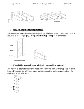 Racking Safety Audit Report -CSCL | PDF