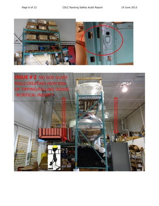 Racking Safety Audit Report -CSCL | PDF