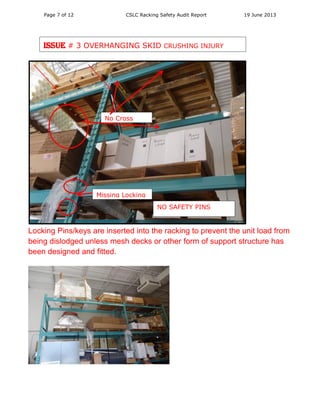 Racking Safety Audit Report -CSCL | PDF