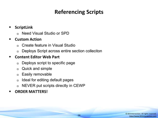 Introduction to Client Side Dev in SharePoint Workshop | PPT