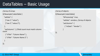 #SPSTC Maximizing the SharePoint User Experience with Free 3rd Party ...