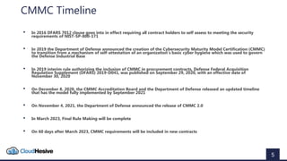 Supporting your CMMC initiatives with Sumo Logic | PPTX