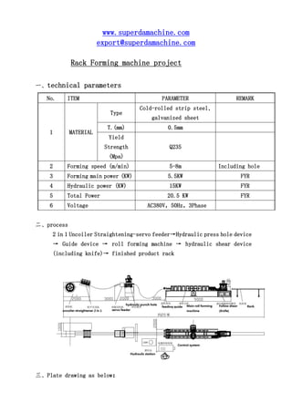 Rack roll forming machine | PDF