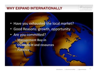 Rackspace-Marketing & Strategy for International Expansion | PDF ...