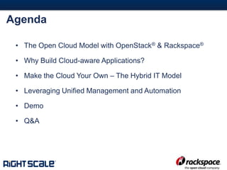 Rackspace: Unlock Your Cloud - RightScale Compute 2013 | PPTX