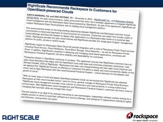 Rackspace: Unlock Your Cloud - RightScale Compute 2013 | PPTX