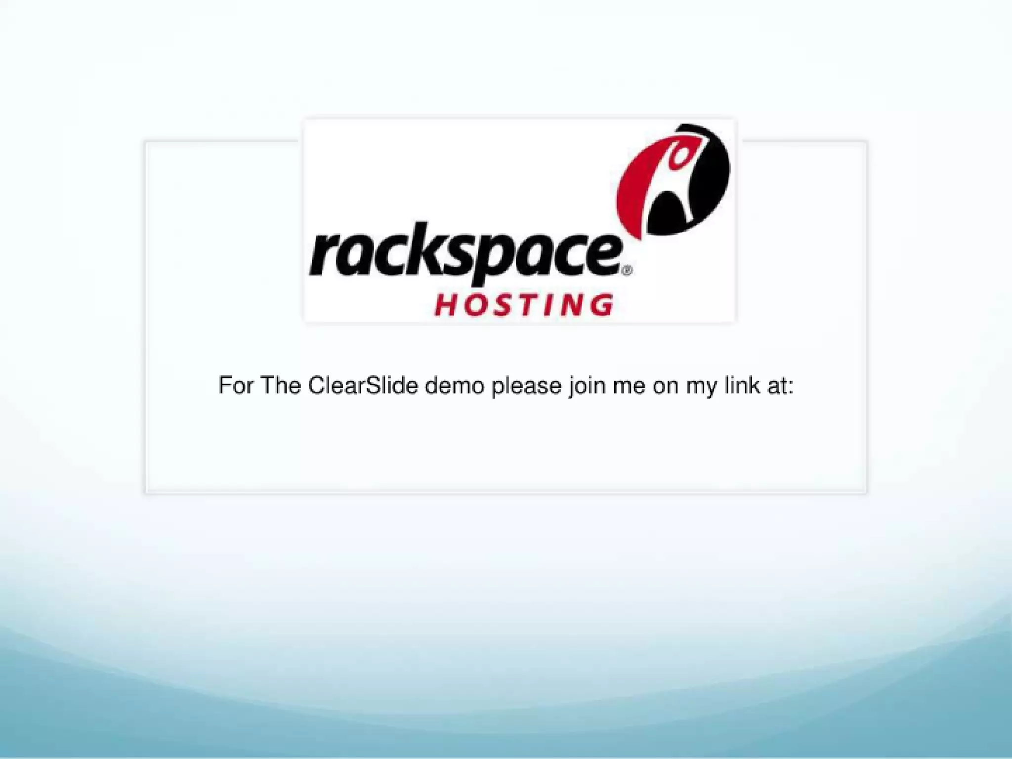 Rackspace welcome page | PDF