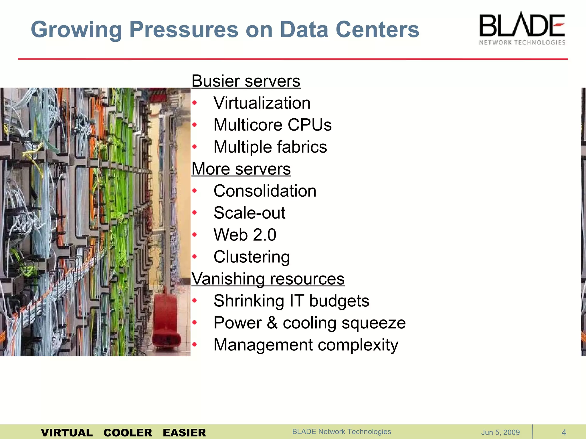 Rackonomics and Network Virtualization with BLADE RackSwitch | PPT