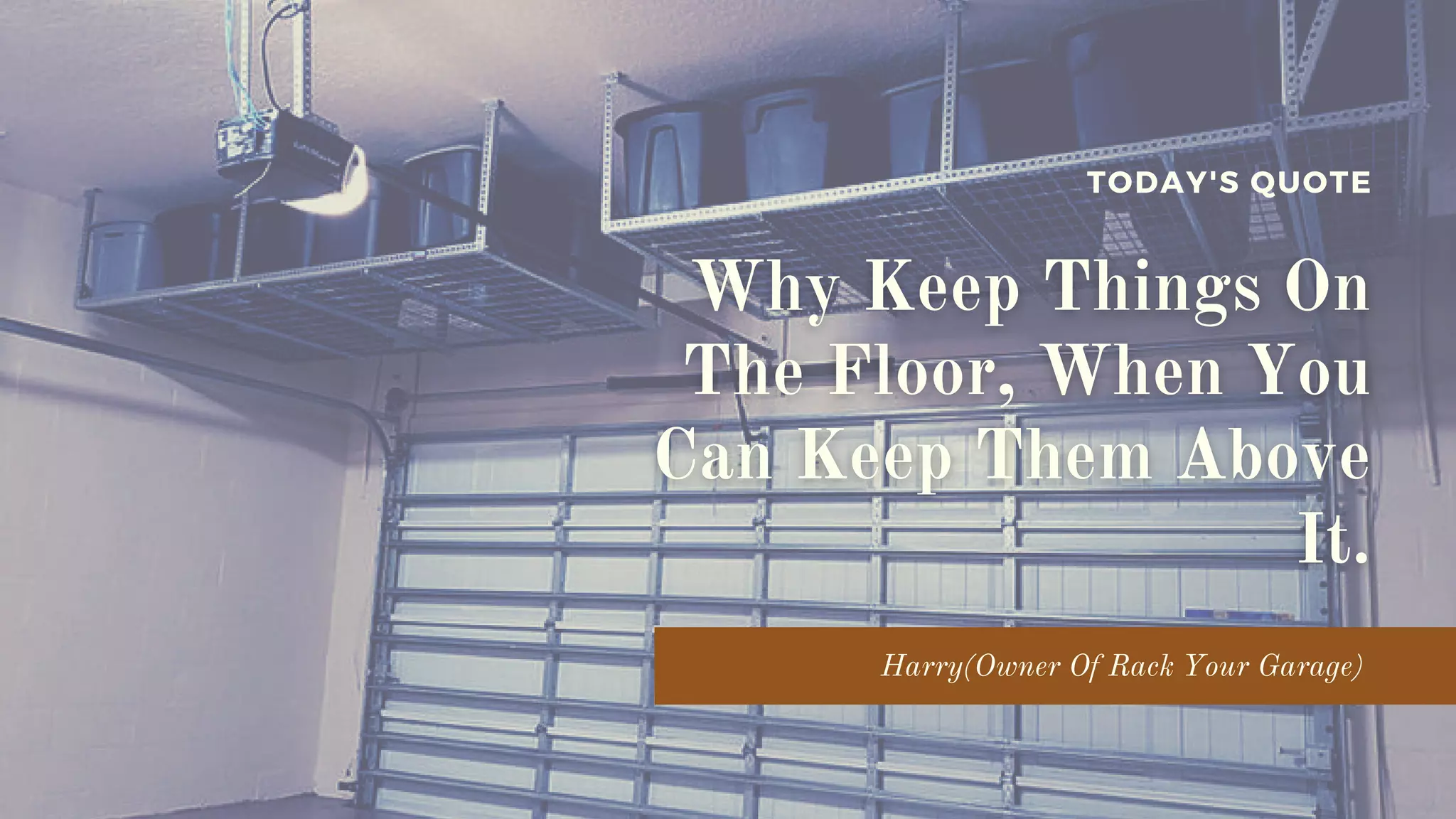 Rack your garage overhead storage racks | PPT