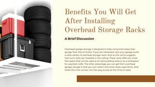 Rack your garage overhead storage racks | PPT