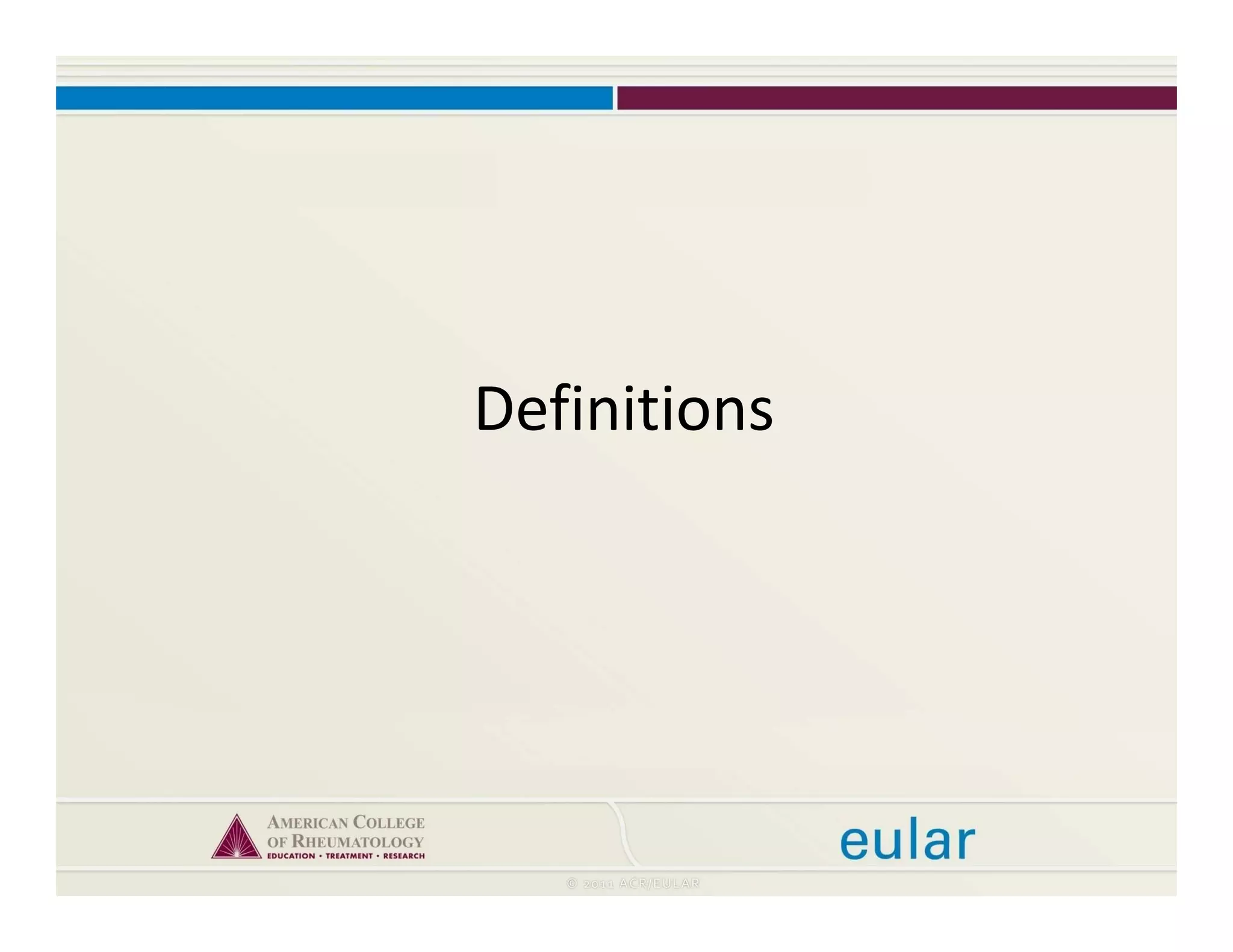 2010 ACR/EULAR Criteria for RA | PDF