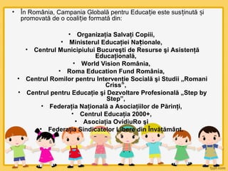 Racovita toti copiii au nevoie de profesor | PPT