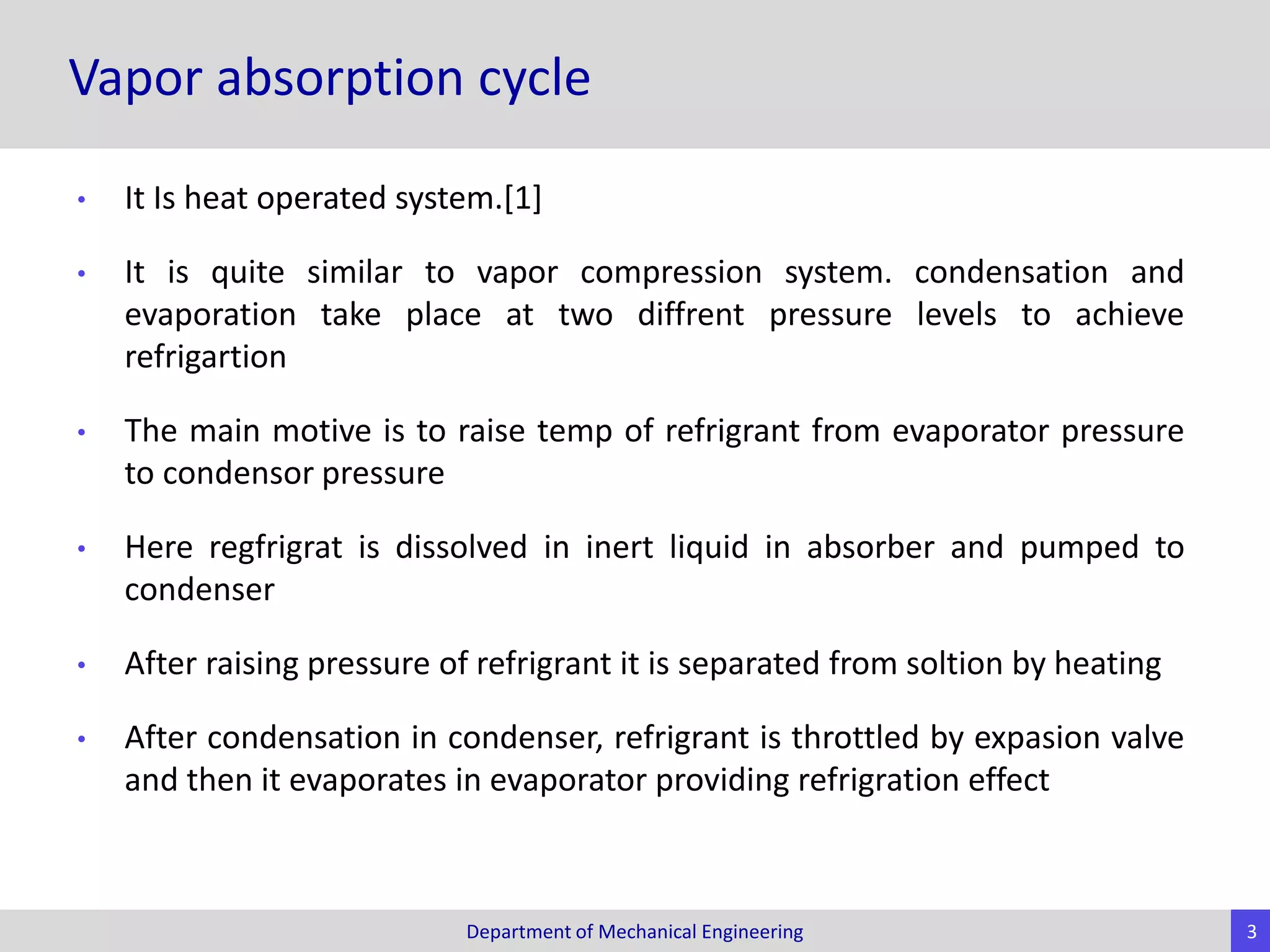 vapor absorption system | PPTX