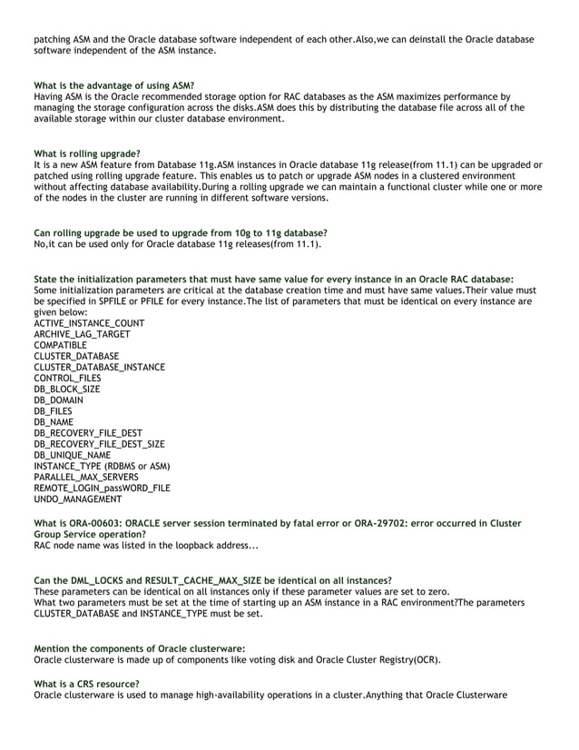 Rac questions | DOCX