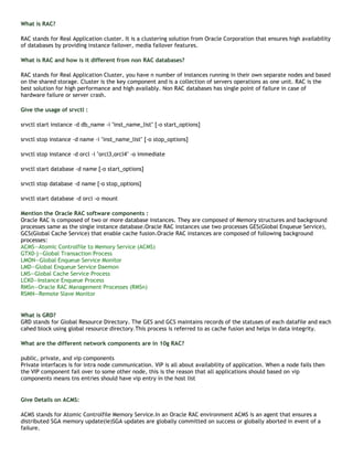 Rac questions | DOCX