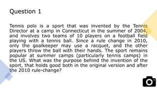 Racquet Sports Quiz | PPTX