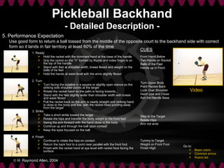 Racquet sports rubrics | PPT