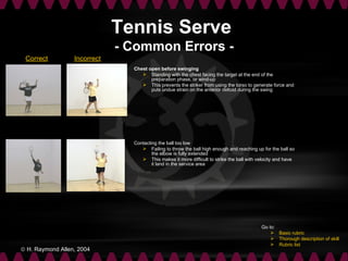 Racquet sports rubrics | PPT