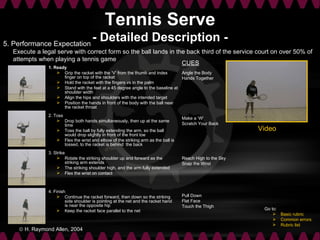 Racquet sports rubrics | PPT