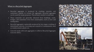RAC(recycled aggregate concrete) | PPTX