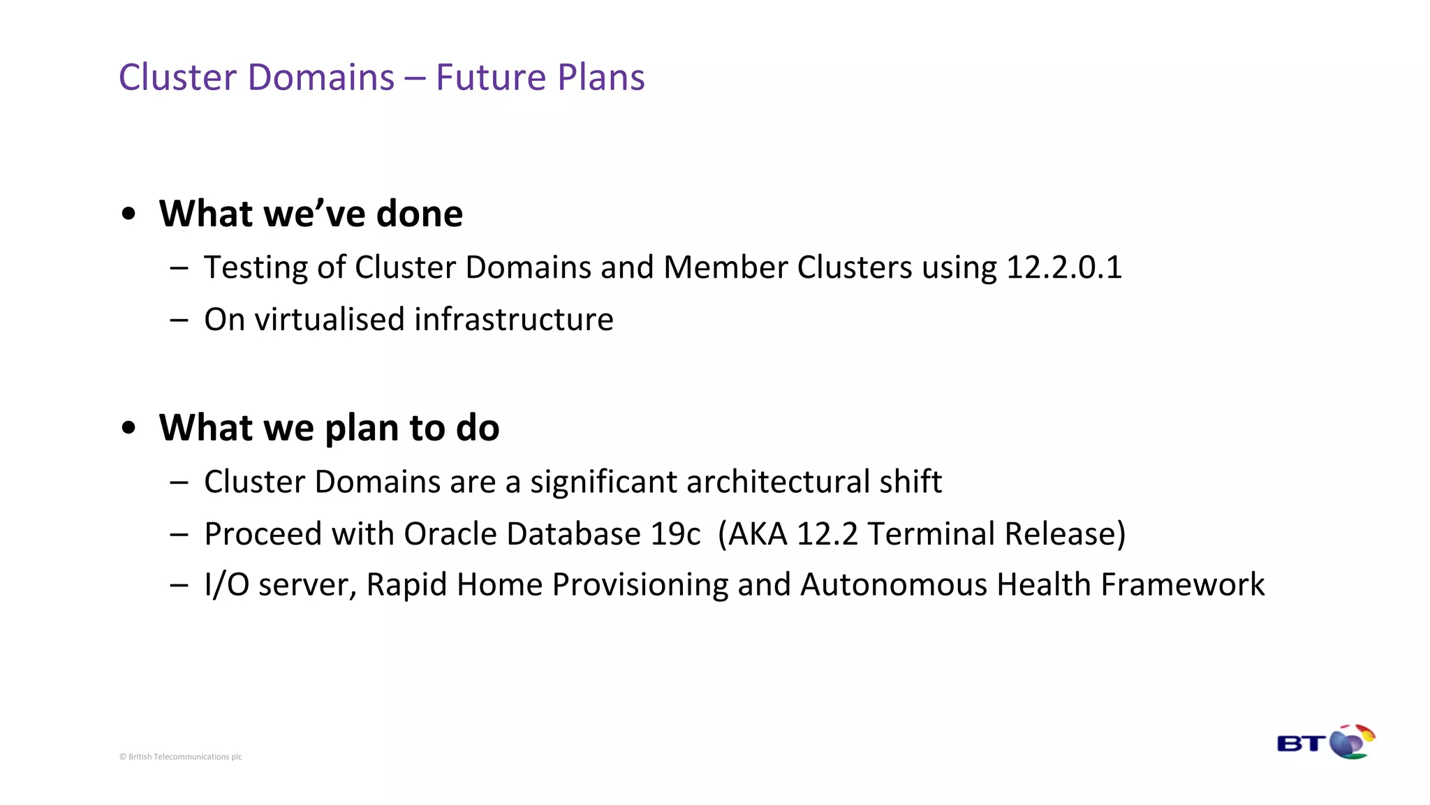 Oracle RAC - Roadmap for New Features | PDF | Databases | Computer Software and Applications