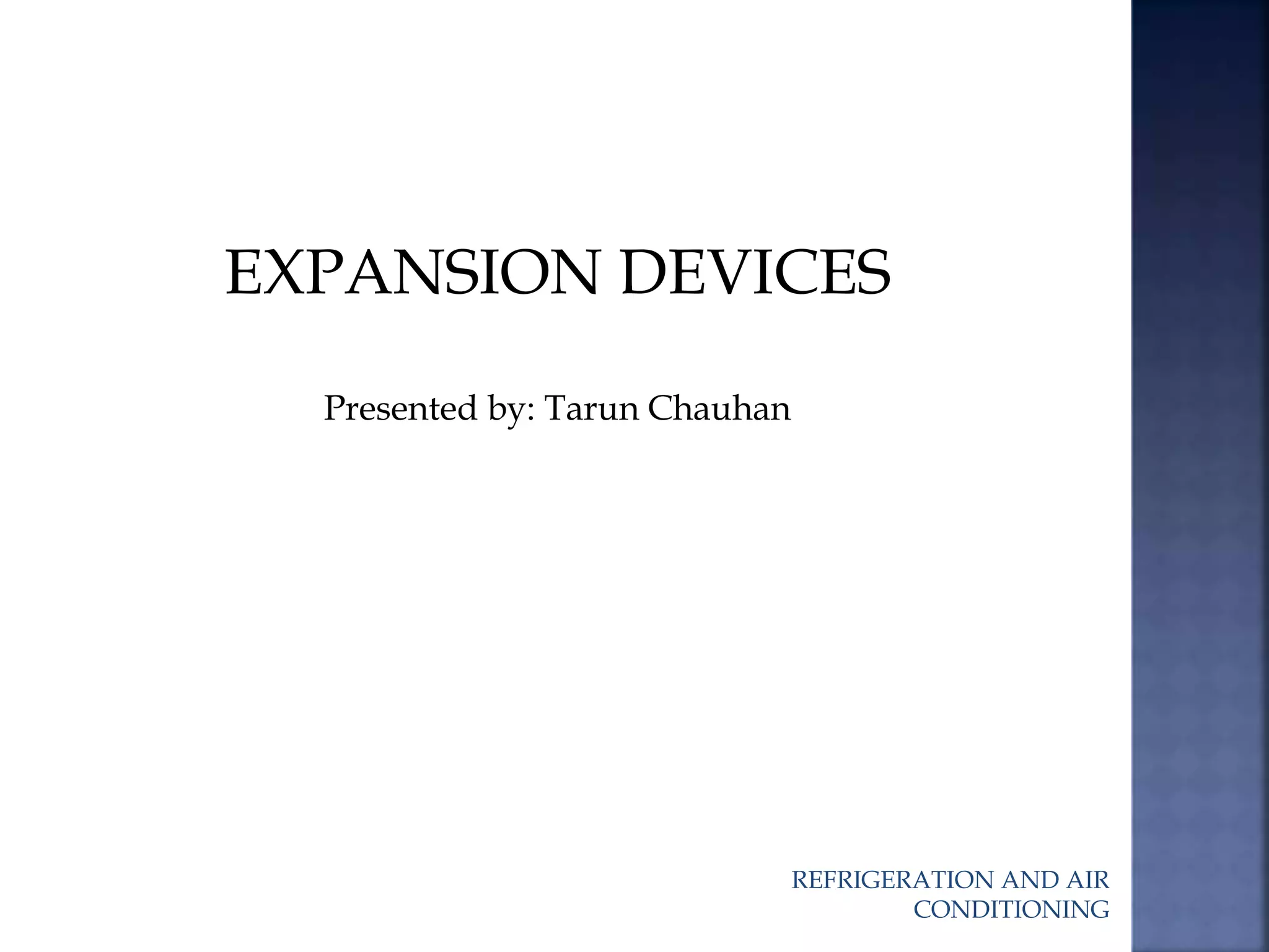 types of expansion devices in rac | PPTX