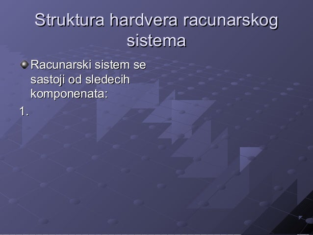 Racunarski sistemi