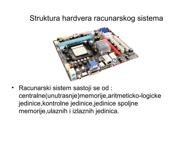 Racunarski sistemi | PPT