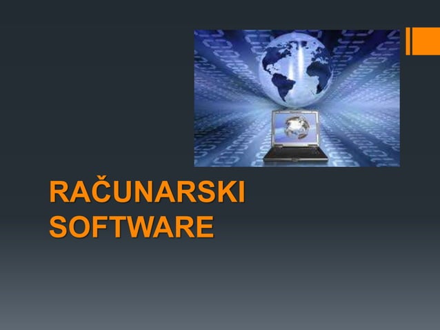 Racunarski software | PPTX
