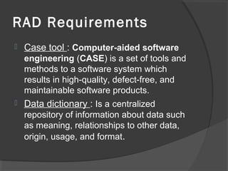 Rad model | PPT | Computer Software and Applications | Computing