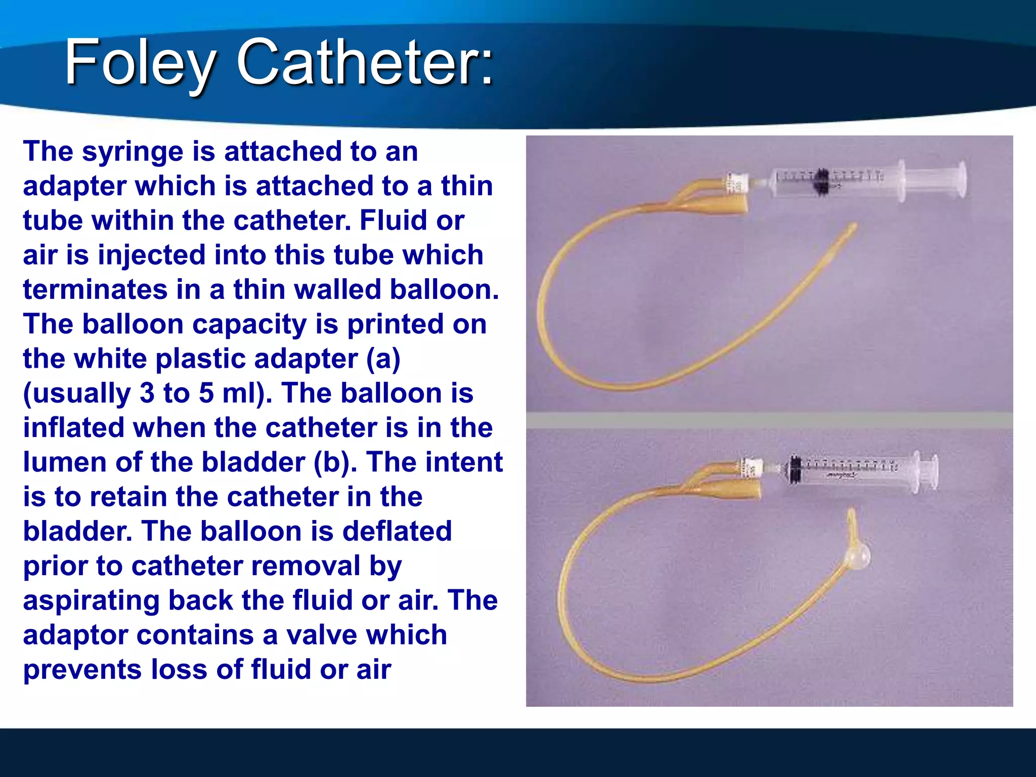 Rad 104 hospital practice and care of patients 8 types of catheters ...