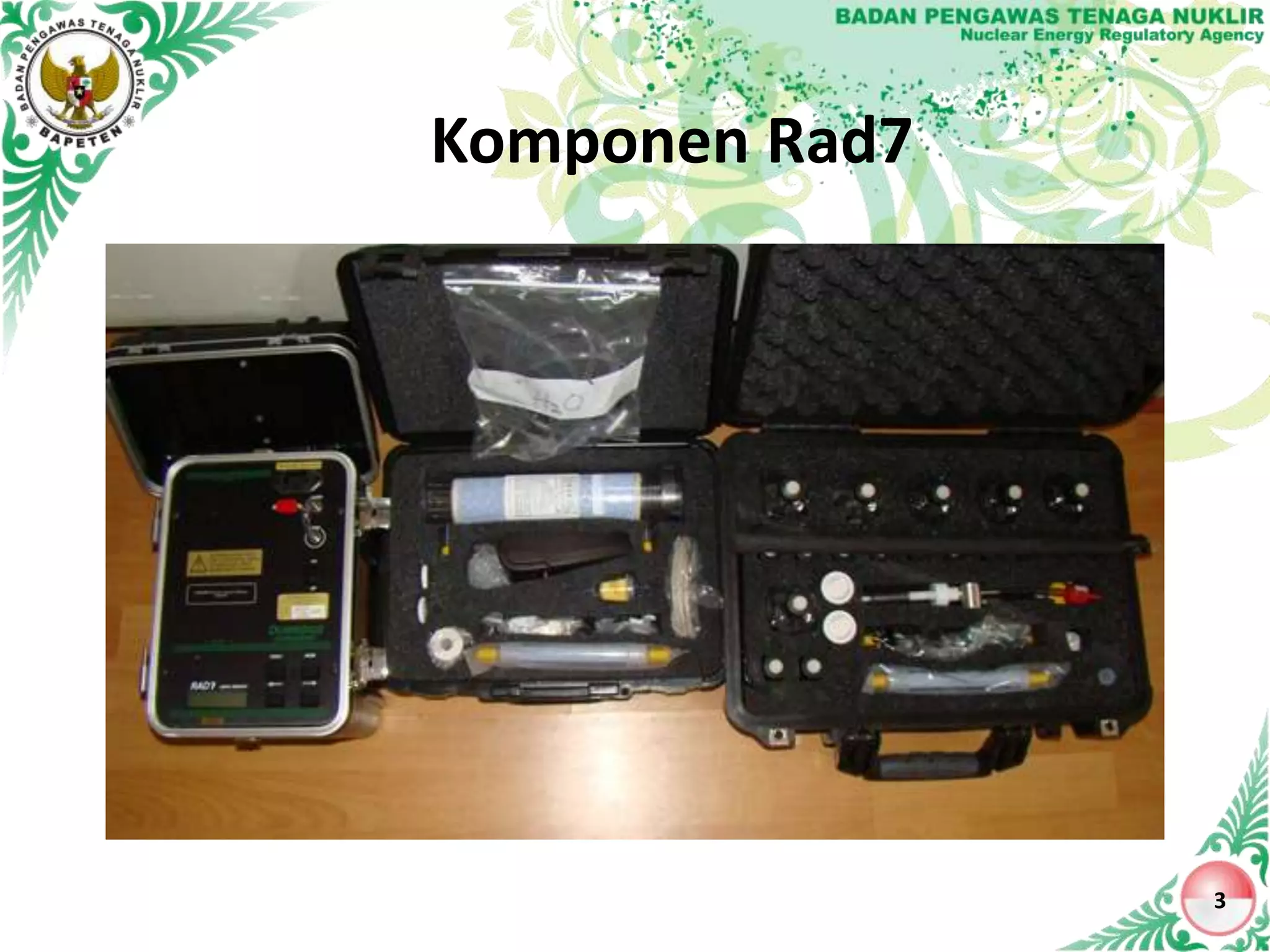 Rad7 Radon Measurement | PPTX