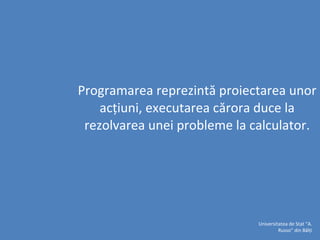 Etapele procesului de programare | PPT