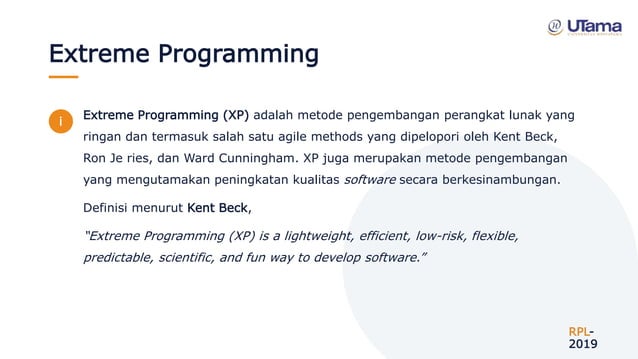 Rad, Agile & Extreme Programming | PPSX