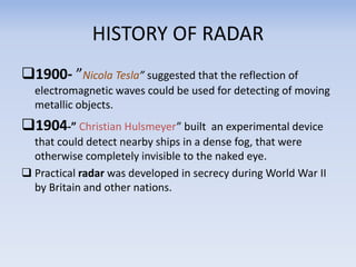 STUDY OF RADAR | PPT