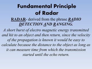 Radar by abhishek mahajan | PPTX