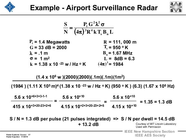 Radar 2009 a 4 radar equation