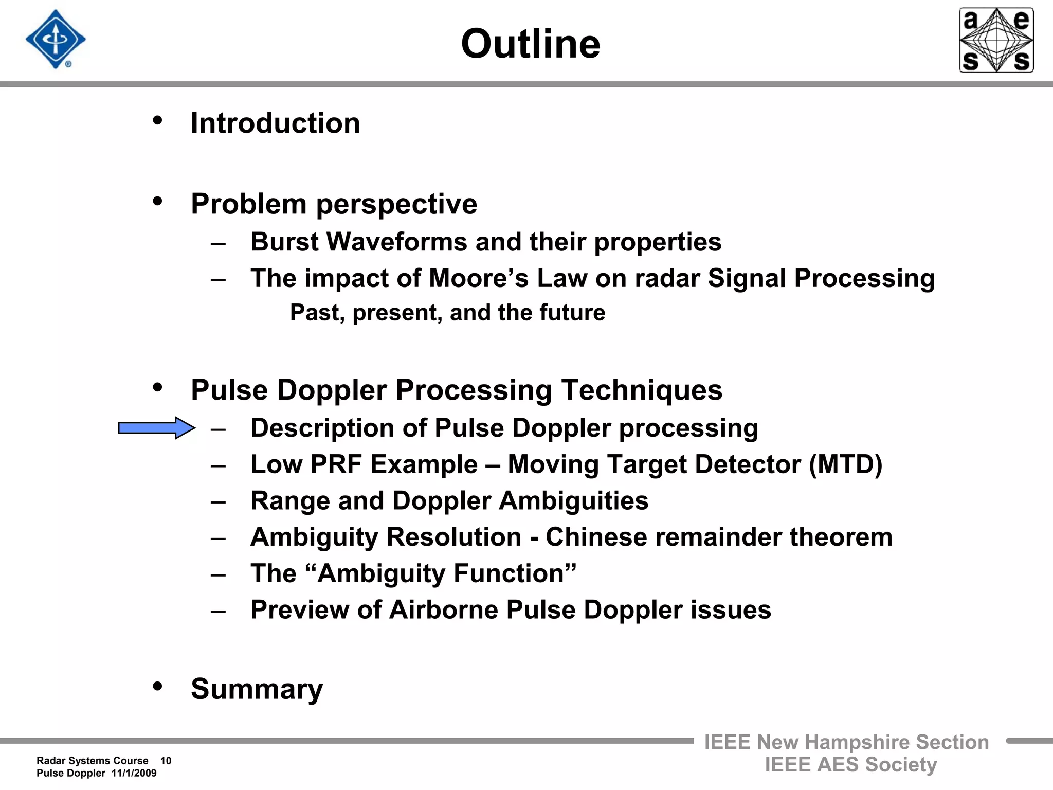 Radar 2009 A 13 Clutter Rejection Doppler Filtering Pdf
