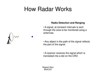 Description of radar and its use cases Advantages | PDF