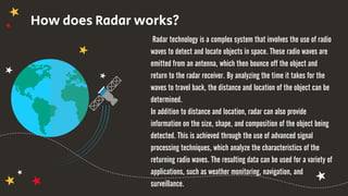 Radar and Sonar in satellite communication prepared by Sudharsan.B ...