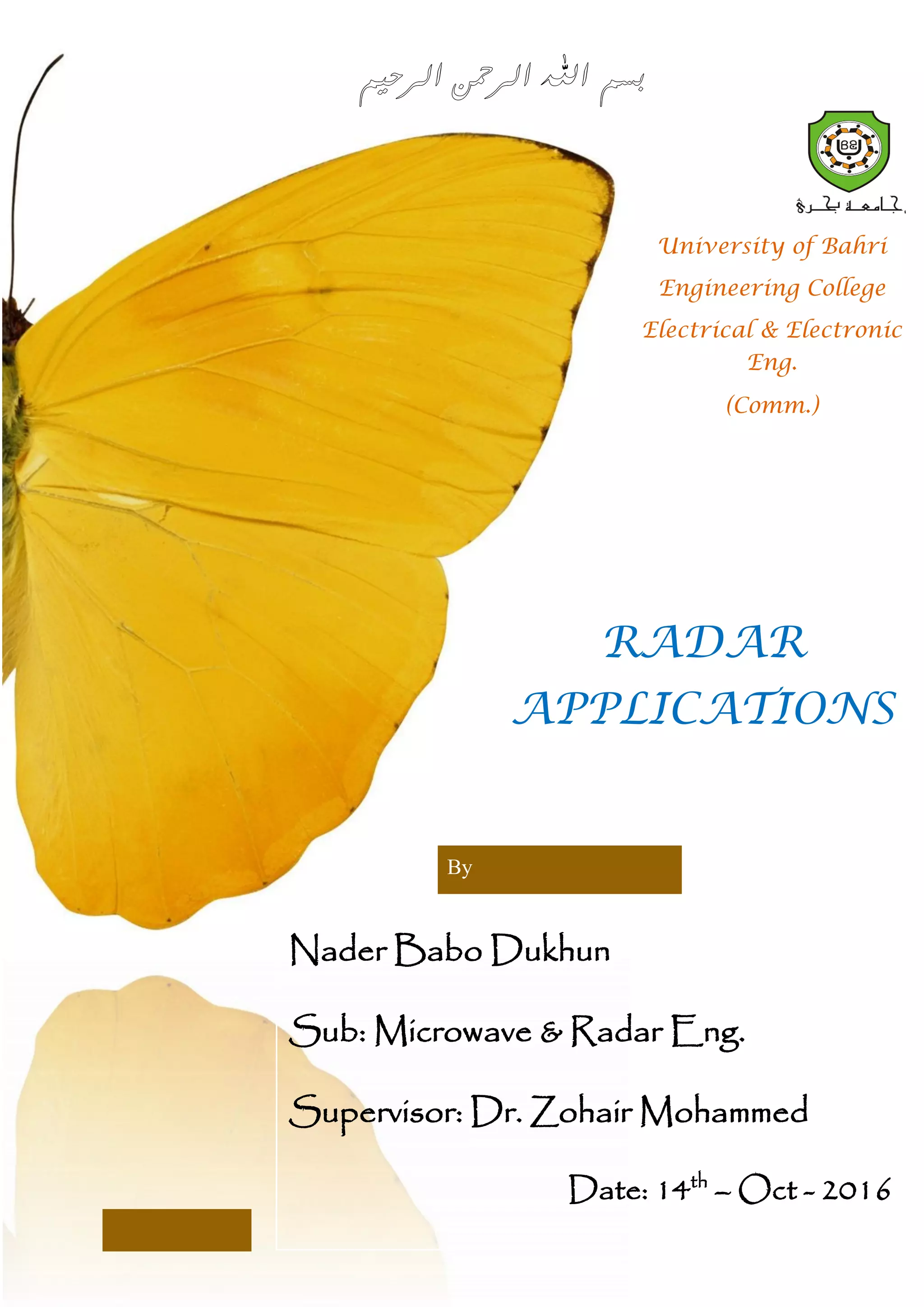 Radar applications | PDF