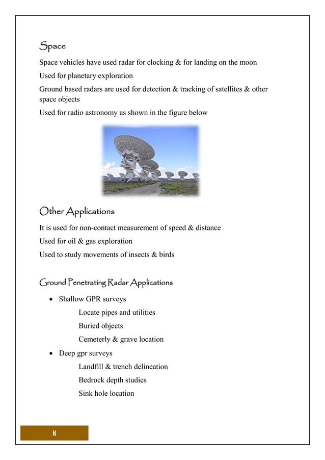 Radar applications | PDF