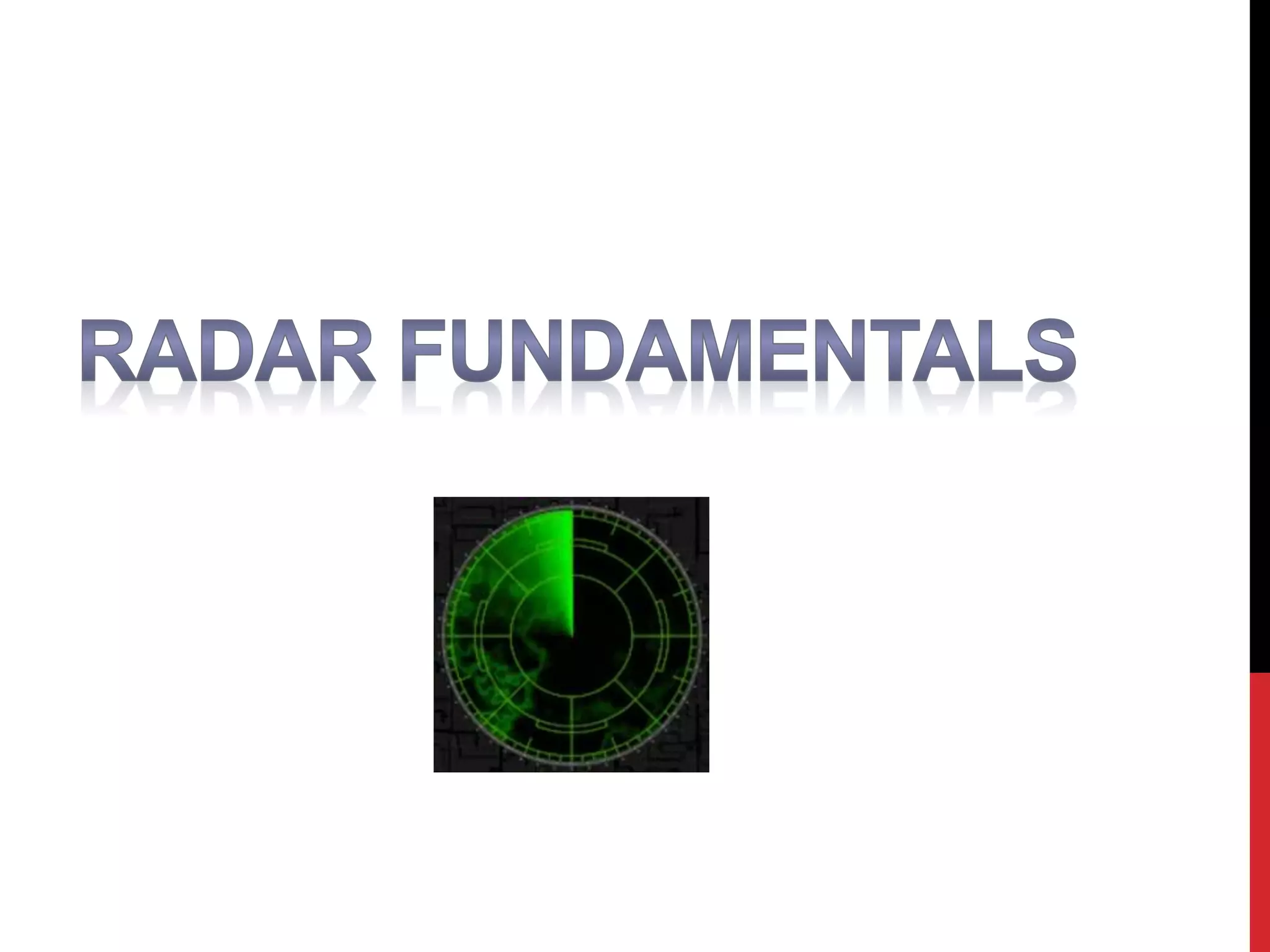 Radar basics | PPTX