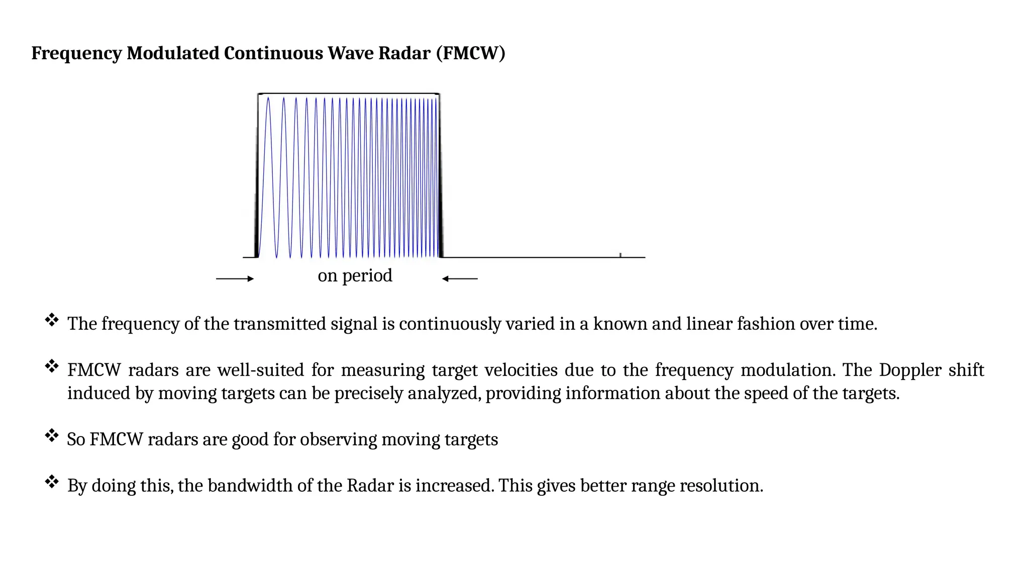 Radar Basics including mmWave, pulse radar | PPTX